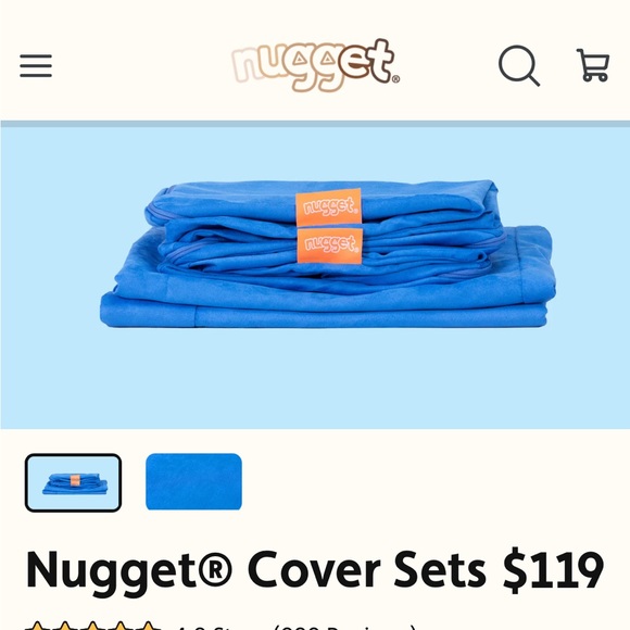 Nugget | Other | Nugget Cover Sets In Neptune A Bold Cobalt Blue In ...